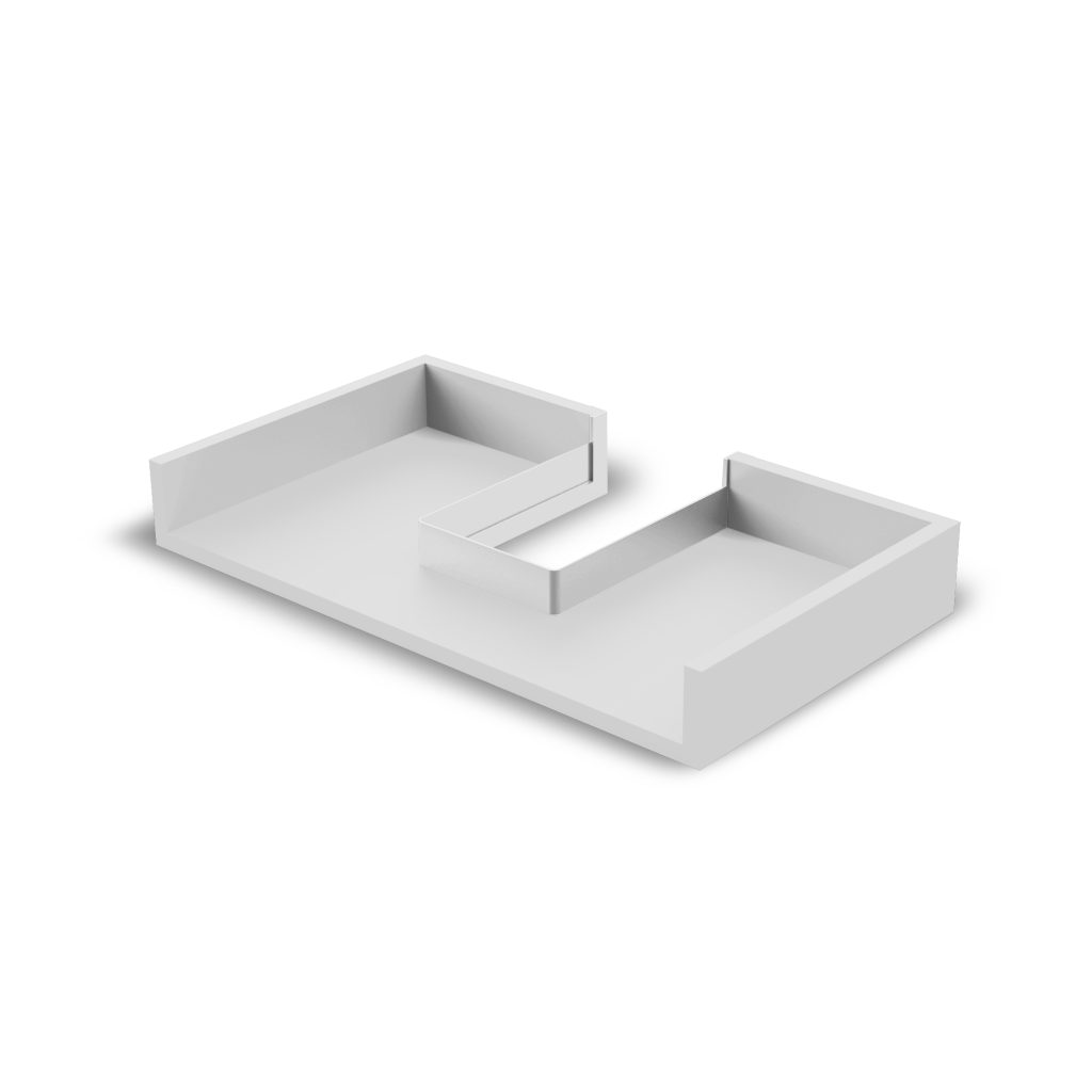 Slim rectangular under-sink insert for drawer - HR Plus
