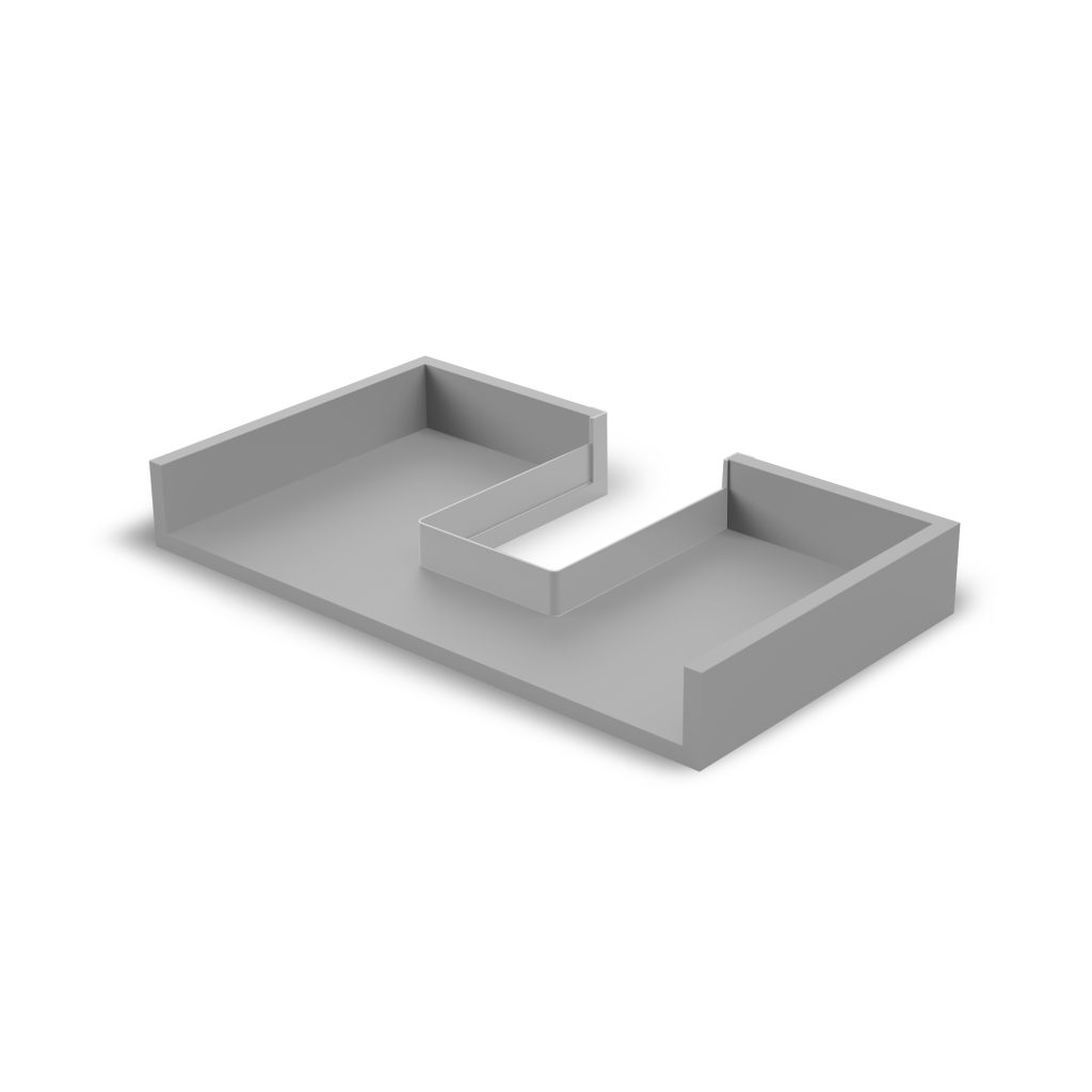 Slim rectangular under-sink insert for drawer - HR Plus