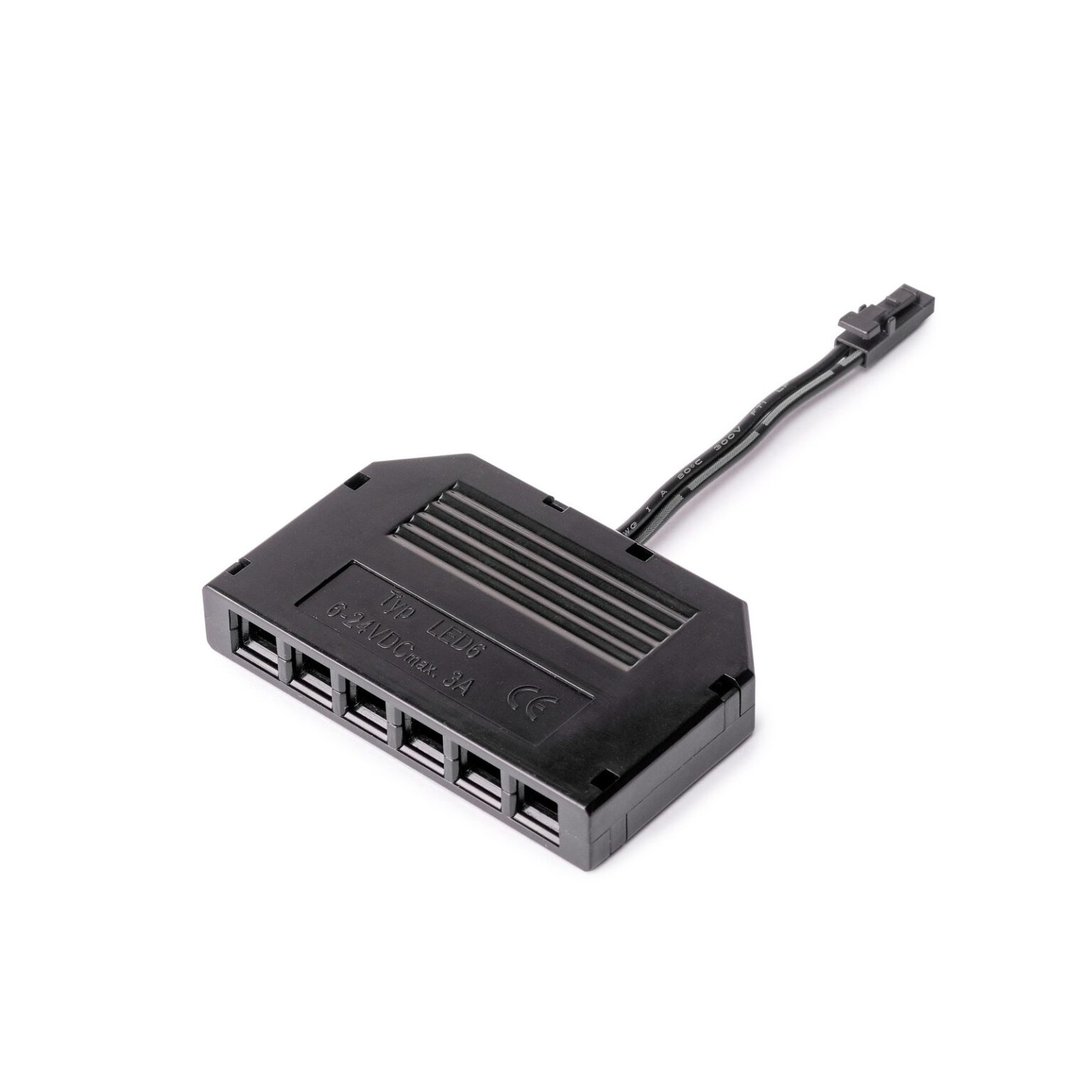 Distribution cable with 6 outlets and one inlet with MINILED (12V DC ...